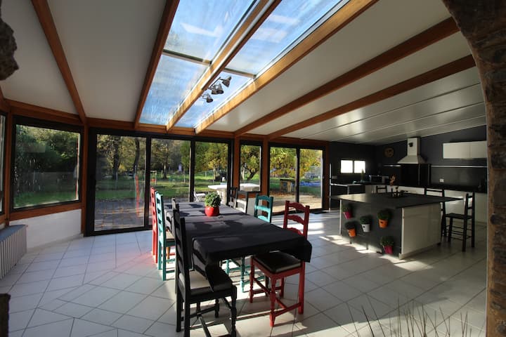 Maison 8 Pers Avec Véranda & Jardin, Nantes/mer - Pontchâteau