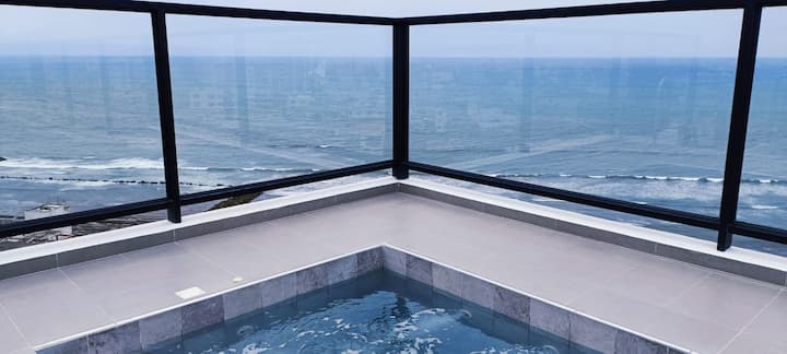 Lujo Costero Con Jacuzzi Y Vistas Al Mar - Manta