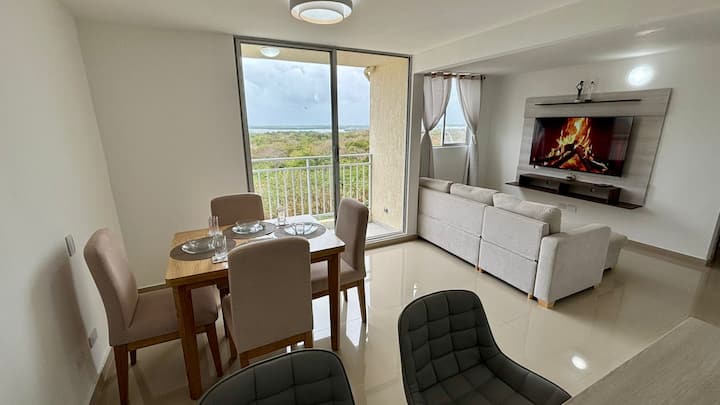 Acogedor Apartamento Vista 180° Ciénaga, Río Y Mar - Barranquilla