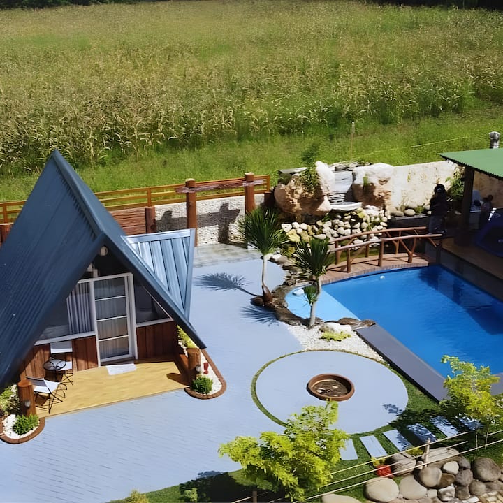 Ash Cabin (A-house + Poolside Trellis Tents) - Malaybalay