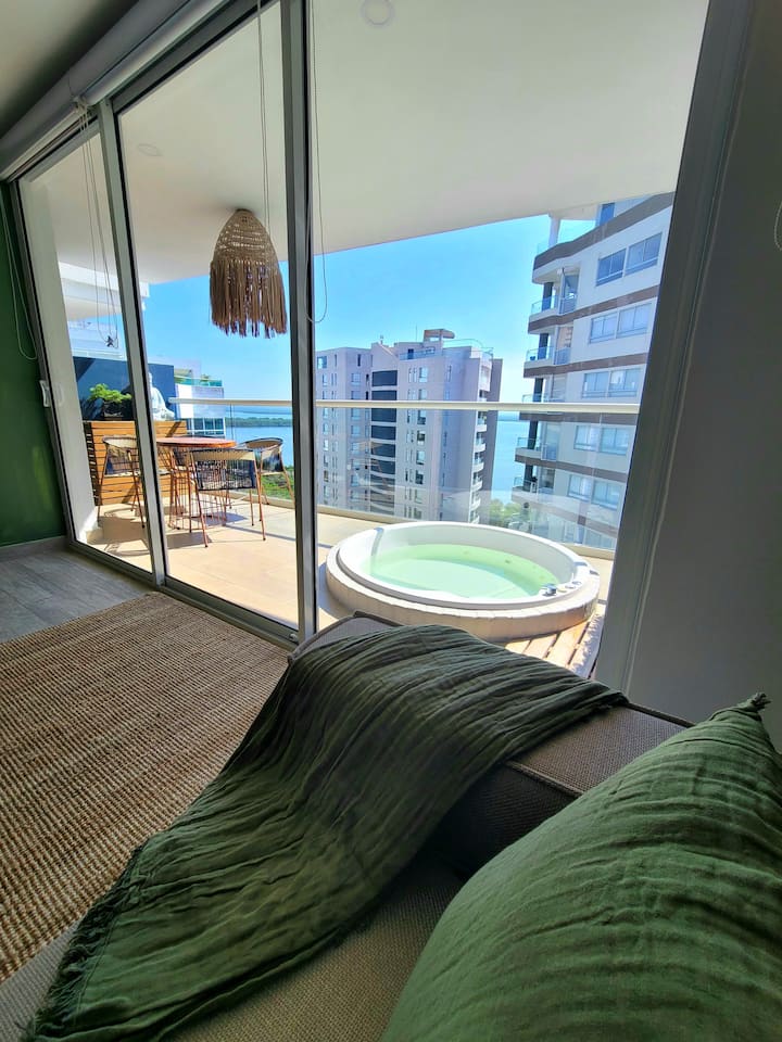 1 Br W/private Jacuzzi Near Airport&historiccentre - Caribe