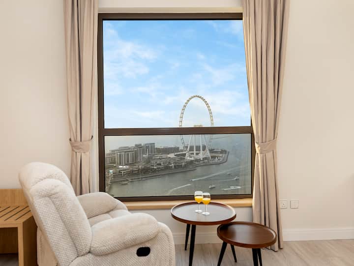 Exclusive Dubai Eye & Sea Views| Beachfront Access - Dubai Marina
