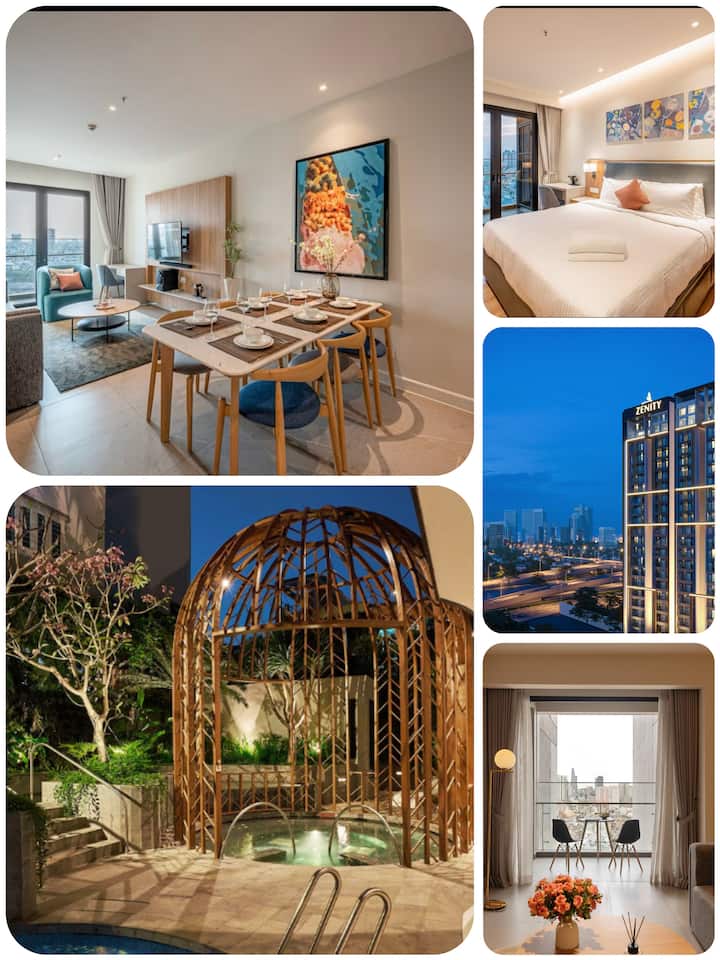 5* Zenity Apartment | 3br, Pool & Skyline View - 호찌민시