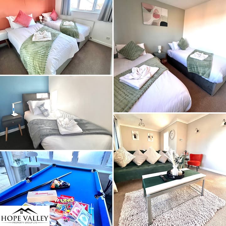 3br House- 5 Beds- Games Area- Parking- Garden - Swindon