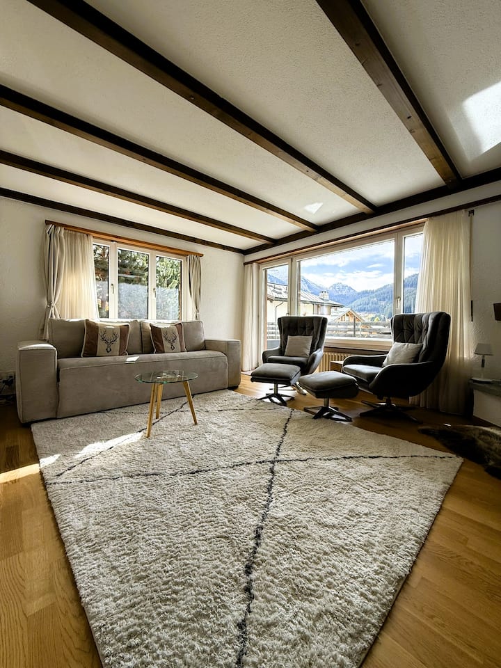 Ferienwohnung In Klosters Mit Grosser Terrasse - Klosters-Serneus