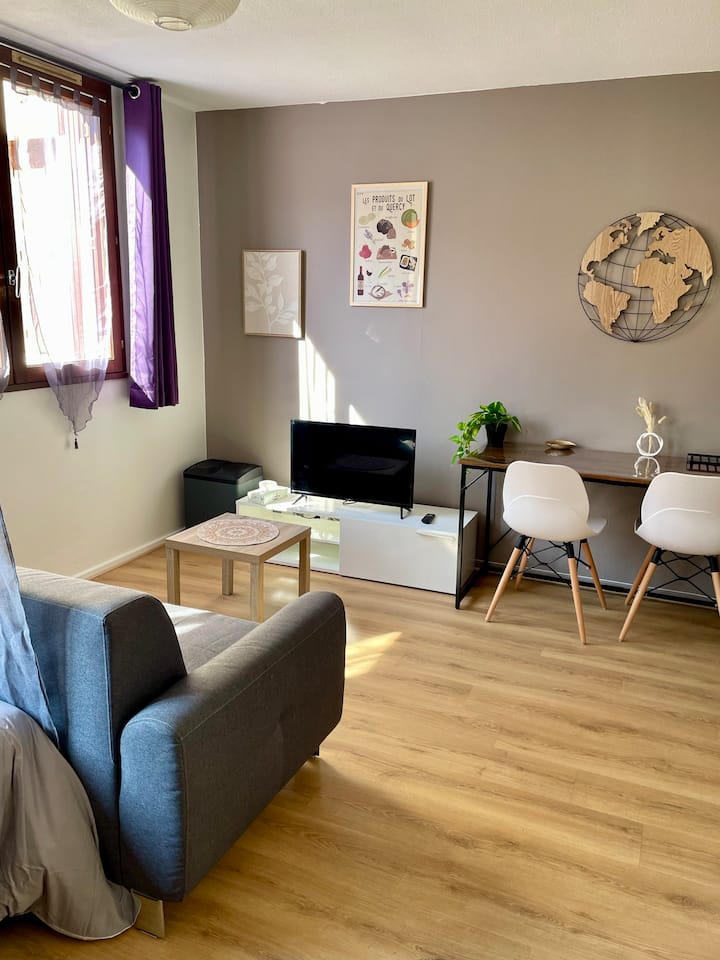 Studio Pont Valentré - Avec Lit Double Et Parking - Cahors