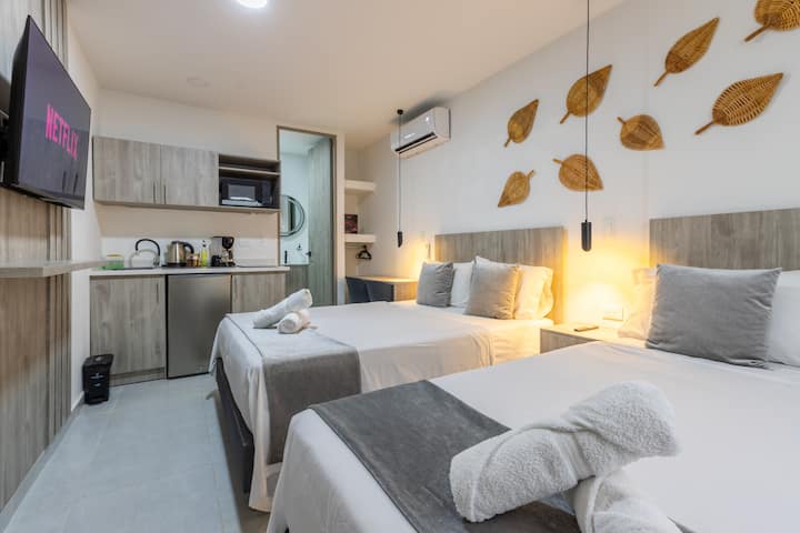 Familiar | Ejecutiva| Cozy |Ac| Moderno |Conectado - Medellín