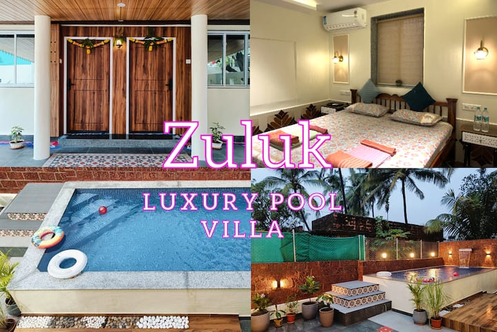 Zuluk Luxury Pool Villa, 8-10 Guests, 2 X 1 Bhk - Ratnagiri