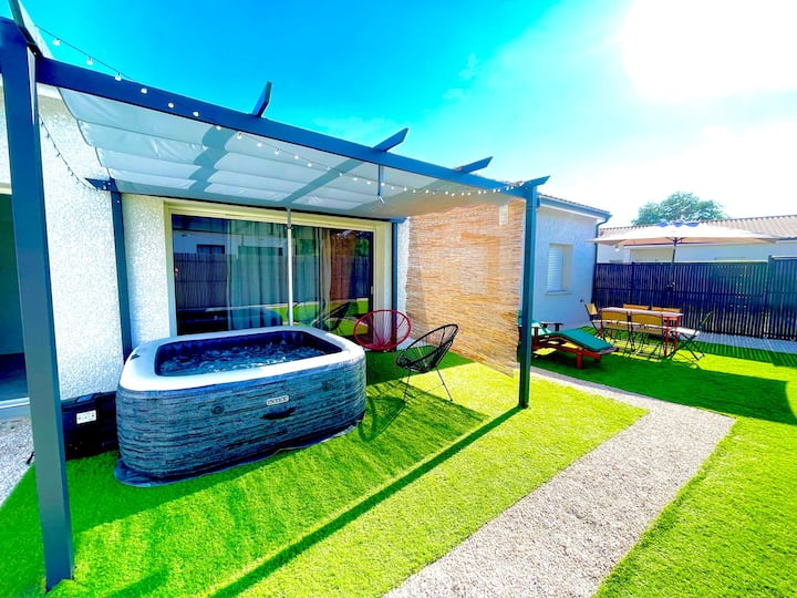 Maison 6p Jacuzzi- Jardin Clos-clim Toulouse-albi - Ambres