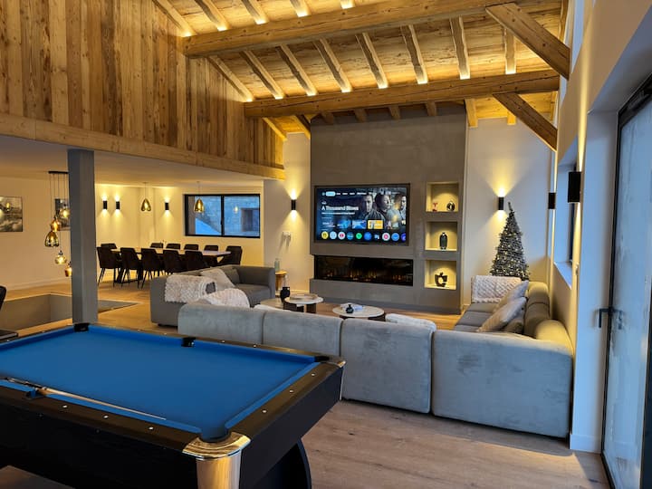 Chalet 6 Chambres Avec Jacuzzi, Cinéma - Morillon