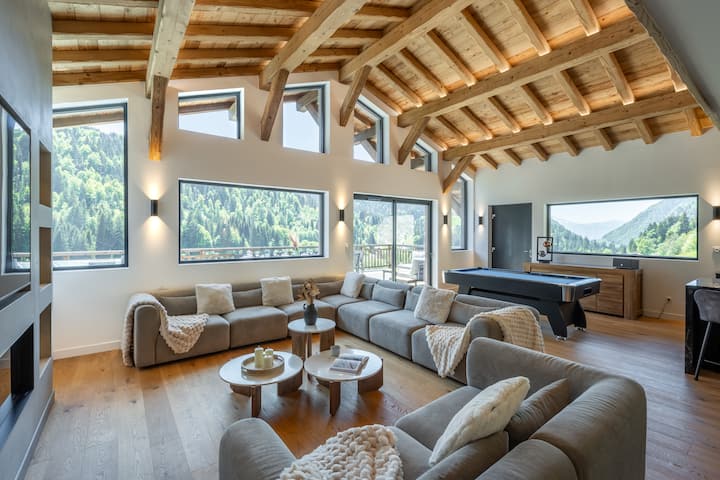 Chalet 6 Chambres Avec Jacuzzi, Cinéma - Les Gets
