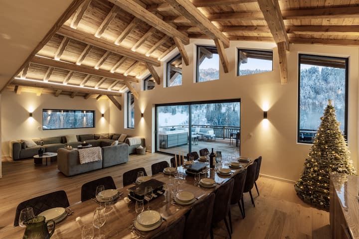 Chalet Neuf 7 Chambres Avec Jacuzzi, Cinéma, Jeux - France