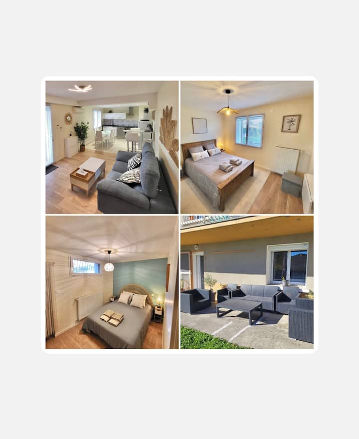 Havre De Paix-jardin Privé-portes De Lyon-aéroport - Pont-de-Chéruy