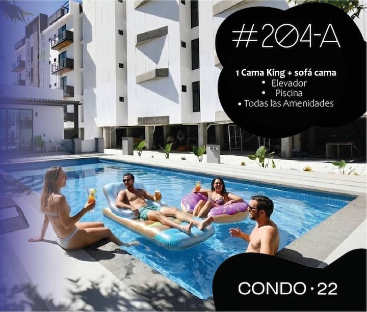 Condo 22 / 204-a / Modern Loft With Pool For 4 - Mazatlan