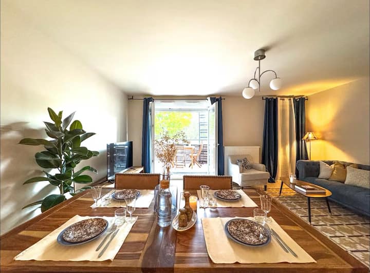 T3 Lumineux | Balcon & Parking | 1o Min De Lyon - Caluire-et-Cuire