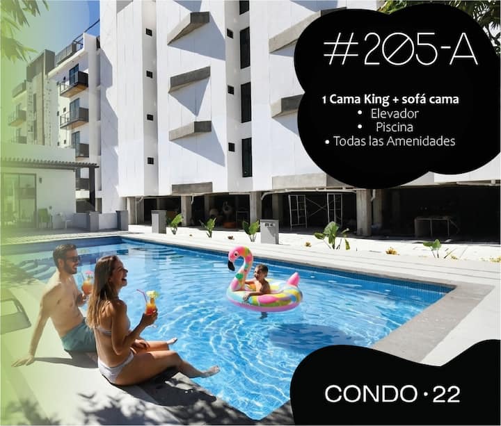 Condo 22 / 205-a / Modern Loft With Pool For 4 - Mazatlán