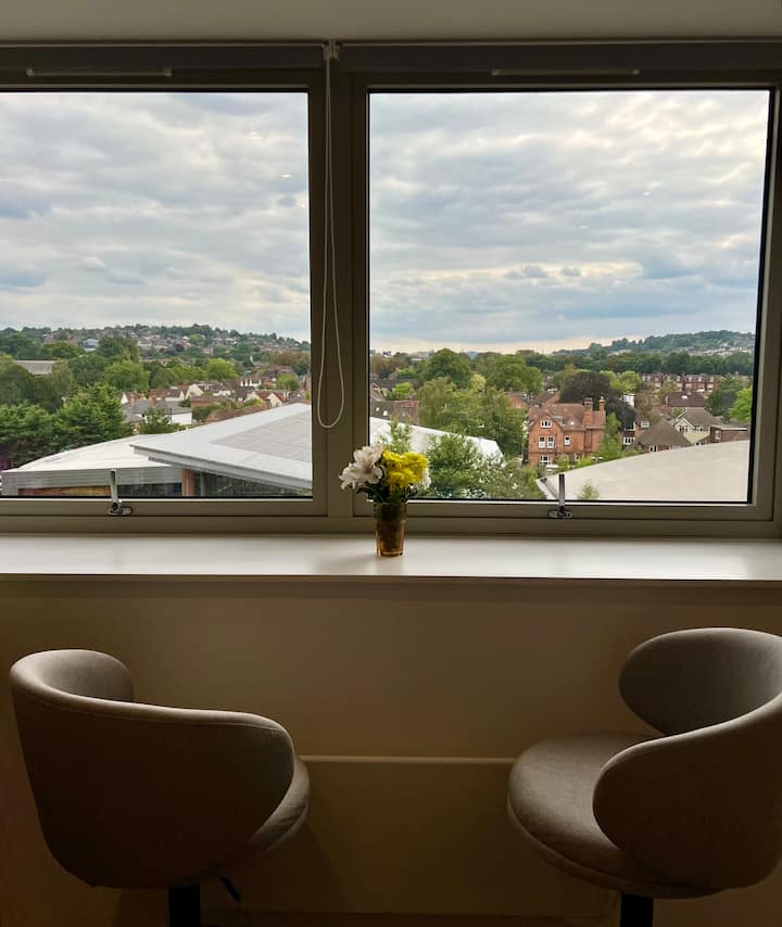 Modern 1-bed Flat With Rooftop View & Free Parking - Watts Gallery - Artists' Village