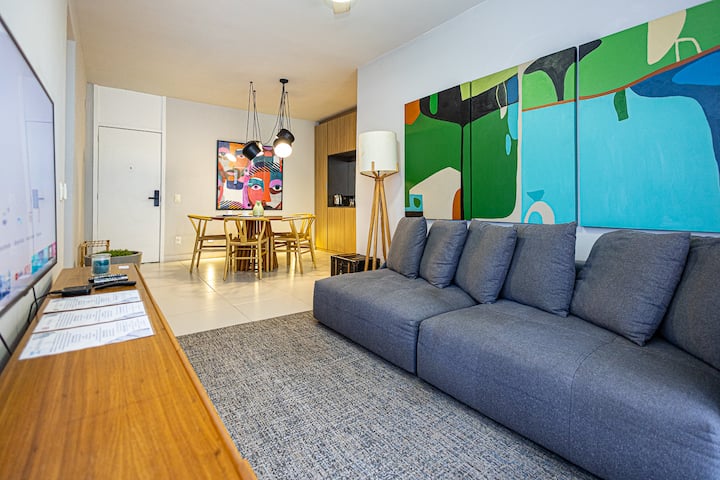 Flat Copacabana, Com Varanda, Vaga E Academia - Rio de Janeiro