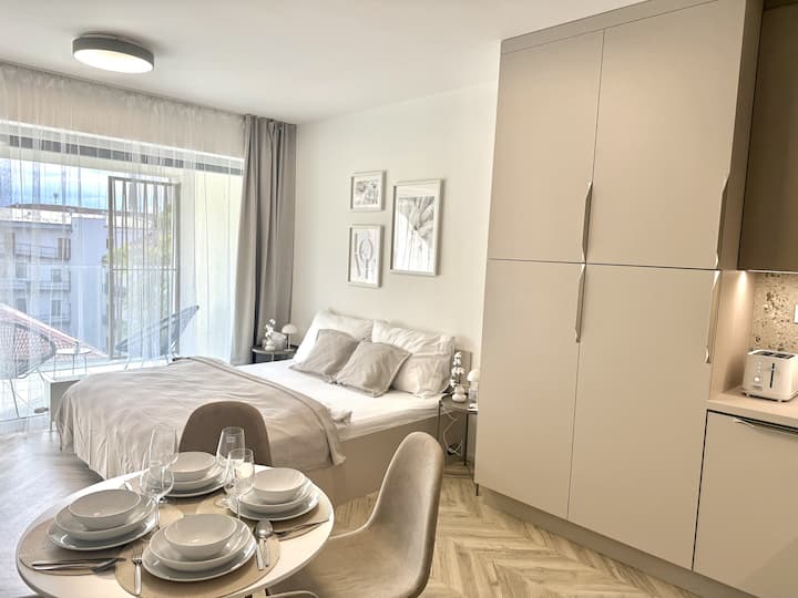 Bright Apt W/ Terrace And Balcony + Free Parking - Brno