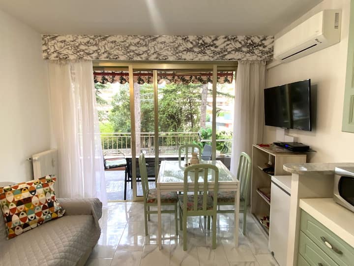 Appartement 2/3 Pièces Terrasse Pk Prive Wifi Clim - Menton