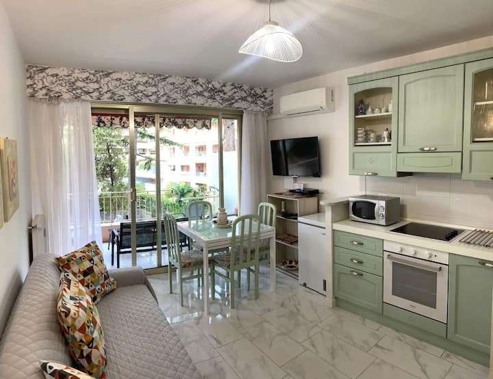 Appartement 2/3 Pièces Terrasse Pk Prive Wifi Clim - Menton