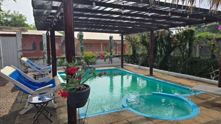 Bungalos Paraiso Clima, Baño Privado, Alberca. - Chiapas