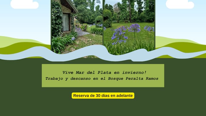Cabin With Wide Park In The Middle Of The Woods - Mar del Plata