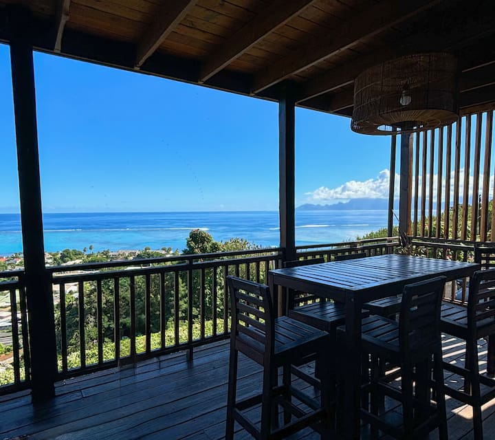 Casa Taapuna, Magnifique Vue Sur Coucher De Soleil - Polinesia Francese