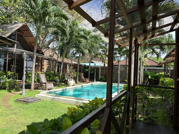 F | Cozy Balinese Retreat Under Palm Trees - Sanur