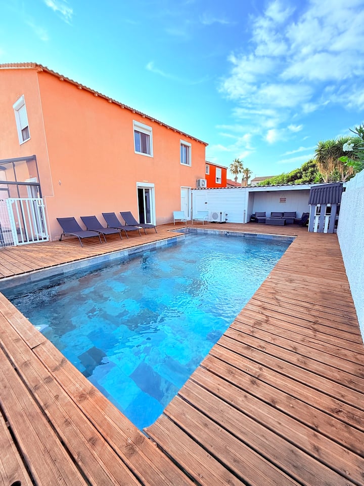 Villa Familiale + Studio, Piscine Chauffée Bompas - Pyrénées-Orientales