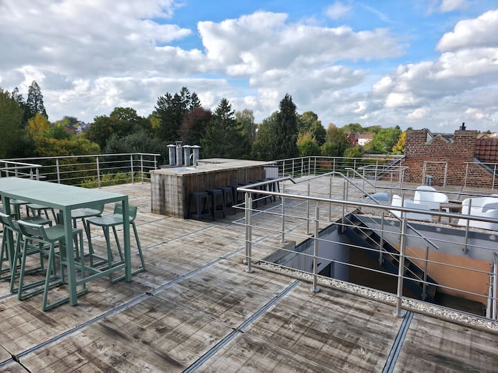 Toit Terrasse Et Parking Gratuit - Mons