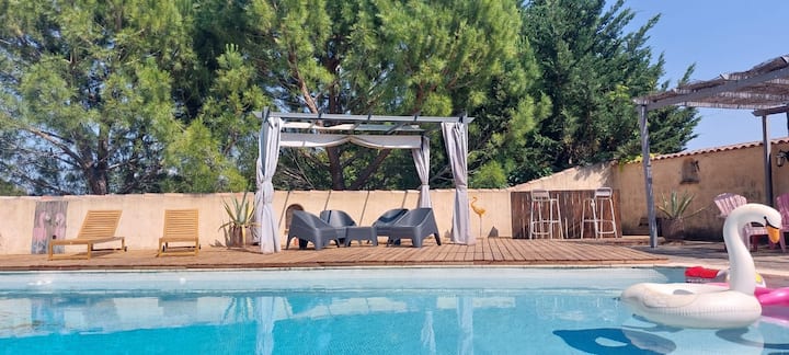 Villa Avec Piscine D’exception Sans Vis-à-vis - Sauve