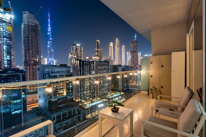 1br With Balcony&pool | Stunning Burj Khalifa View - Dubái