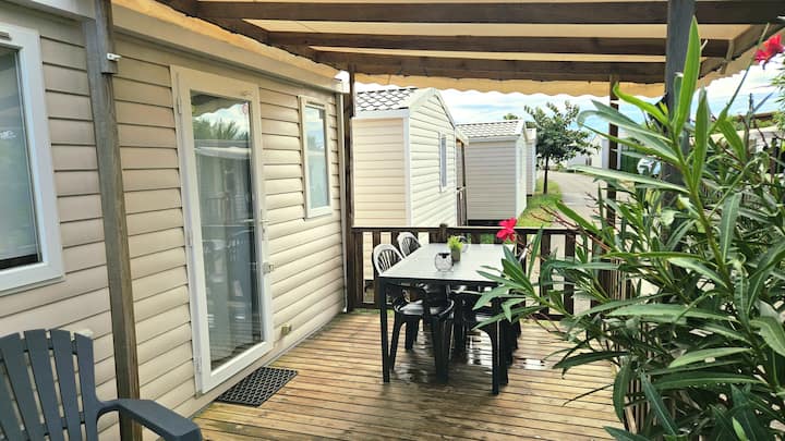 Mobil Home Tout Confort - Accès Direct Plage - Vias