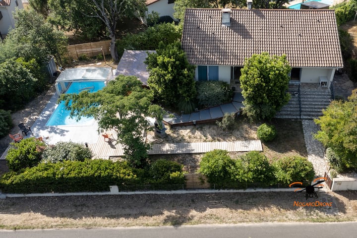 Villa 15 Personnes, Piscine, Plage à 2.5km - Mimizan