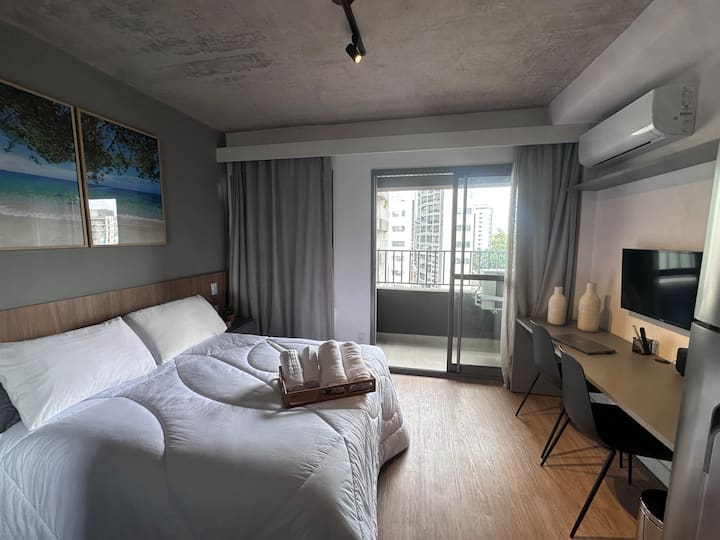 Stud 5 Min. A Pé Metrô/shop. Ibirapuera C Academia - Brazil