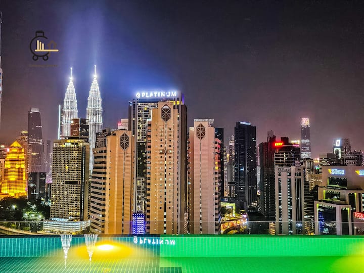 4 Pax | Lvl27 High Floor Studio| Rooftop Klcc View - Kuala Lumpur