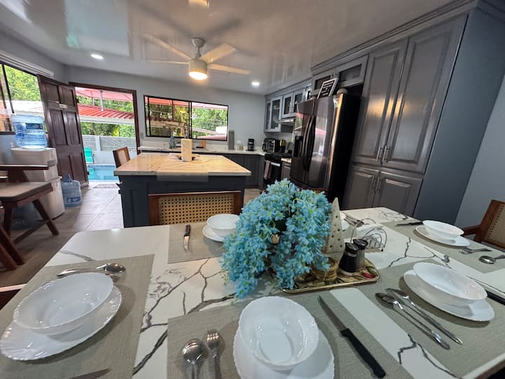 San Blas Beach Villa @Surf City+wifi+pool+ac - La Libertad