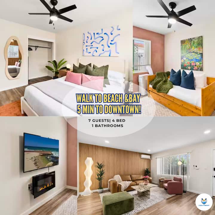 Walk To Beach &Bay- 5 Mins To Downtown! Chic Stay! - San Diego, CA
