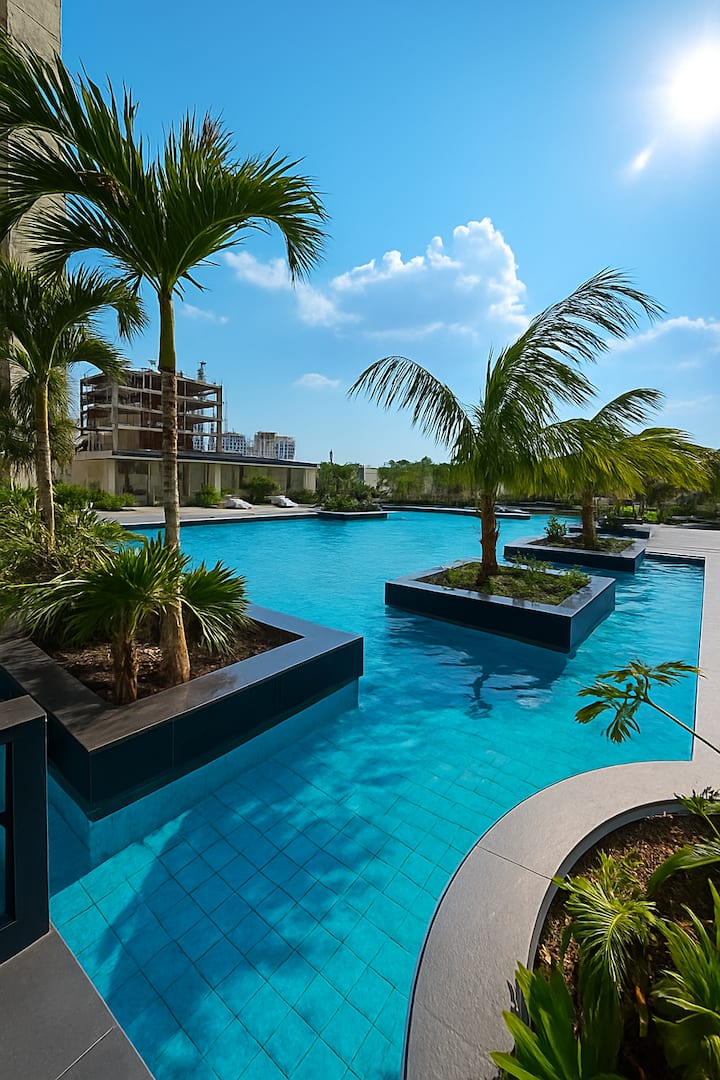 Amplio Departamento De 2 Habitaciones, 2 Piscinas - Bolivie