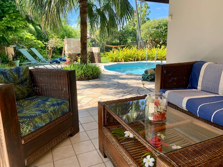 Villa Hoama Lodge Moorea - Proche Plage Temae - French Polynesia