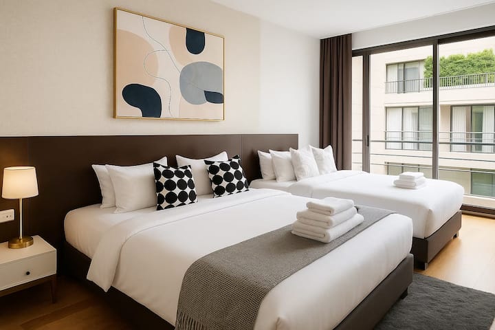 New Renovated 2 Beds Amazing Balcony View Nana Bts - Bangkok