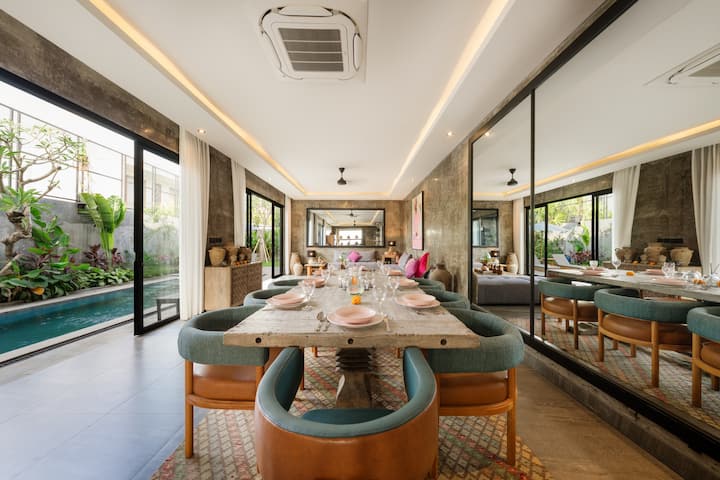 Modern Artistic 5br Haven In Canggu Berawa - Canggu