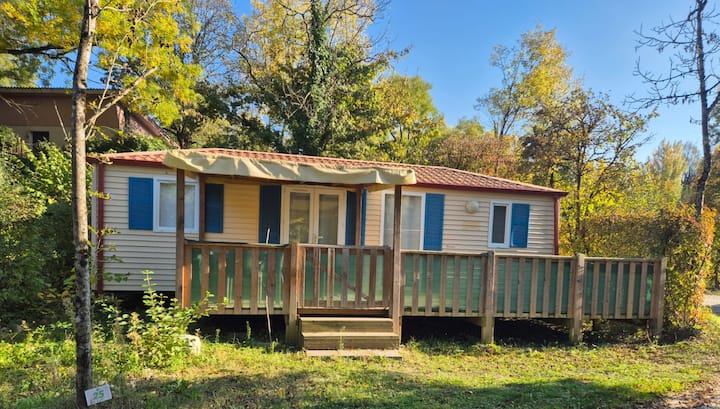 Location Mobil-home 6/8 Places Dans Camping. - Saint-Jean-en-Royans