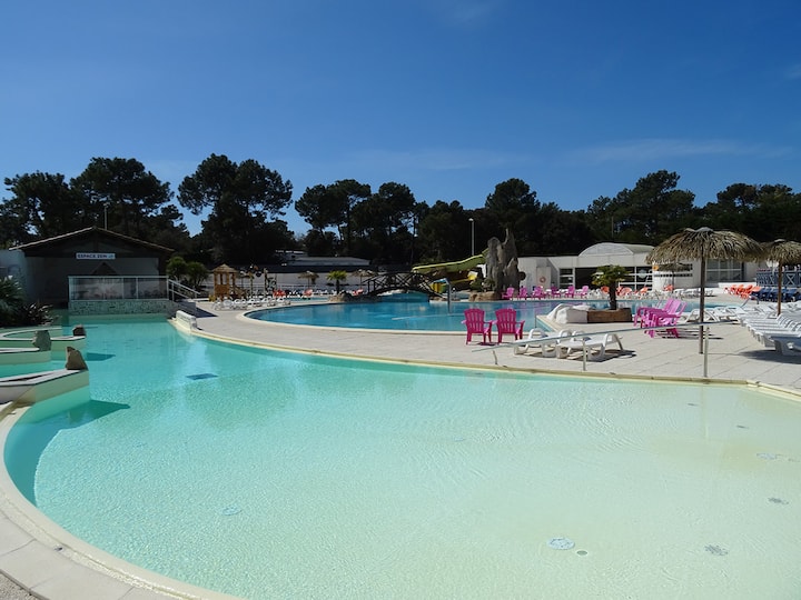 Grand Mobil-home 2 Chambre, Camping 4étoiles-81 - Saint-Jean-de-Monts