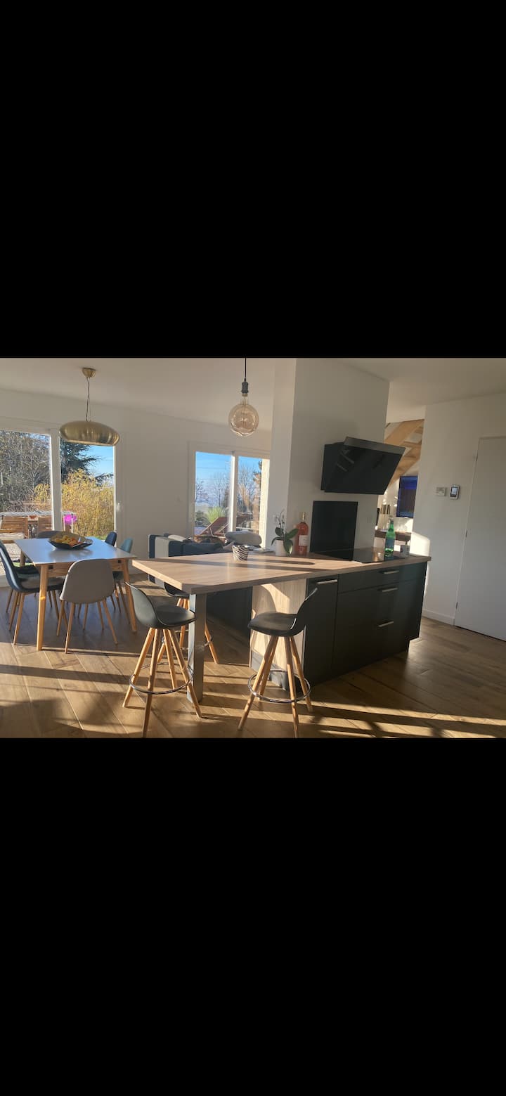 Maison Vue Montagnes Entre Annecy Et Genève - Cruseilles