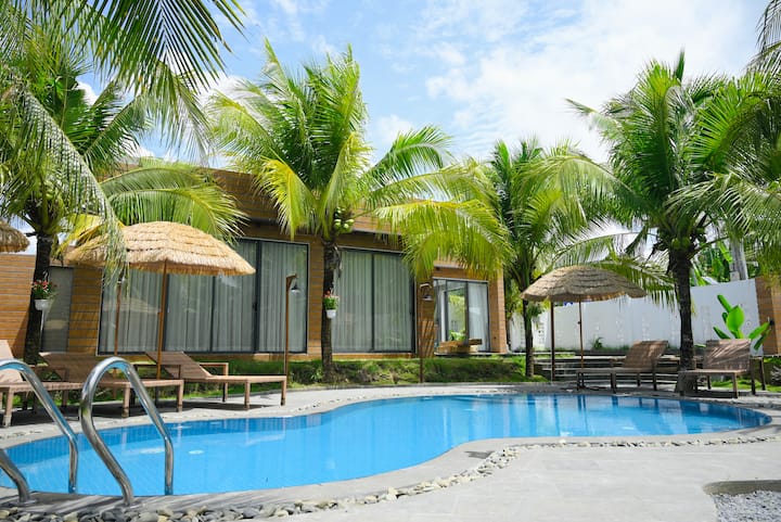 Biển Tôm ỐC Villa – Private Pool & Green Garden - Bến Tre