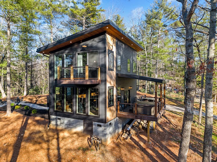 Asheville Cabin W/ Hot Tub, Fire Pit & Ev Charger - Sierra Nevada