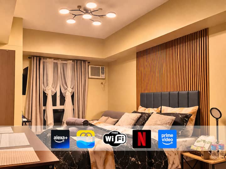 *New And Cozy Studio W/ Alexa And Pool In It Park - Cebu City