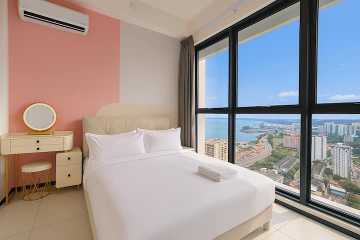 【粉色梦幻系】Seaview | Sunrise | Highfloor | Pool | 391 - George Town